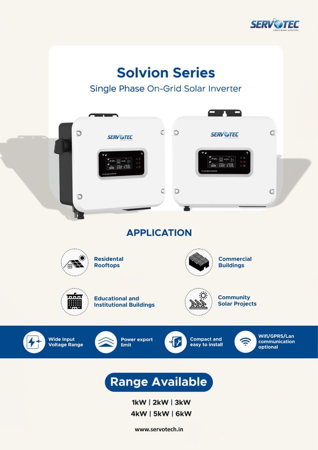 Solvion Series On Grid Solar Inverter Catalouge.pdf