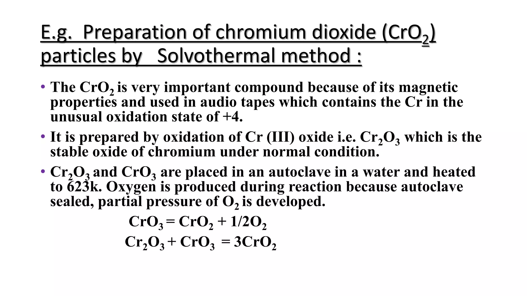 Solvothermal method mithibai college msc part 1 pradeep jaiswal | PPTX