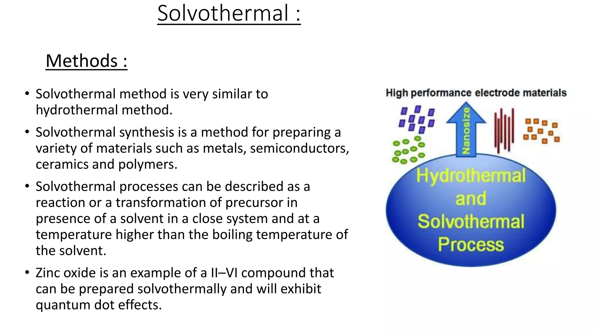 Solvothermal method mithibai college msc part 1 pradeep jaiswal | PPTX