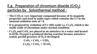 Solvothermal method mithibai college msc part 1 pradeep jaiswal | PPTX