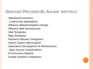 Solwin infotech | PPT