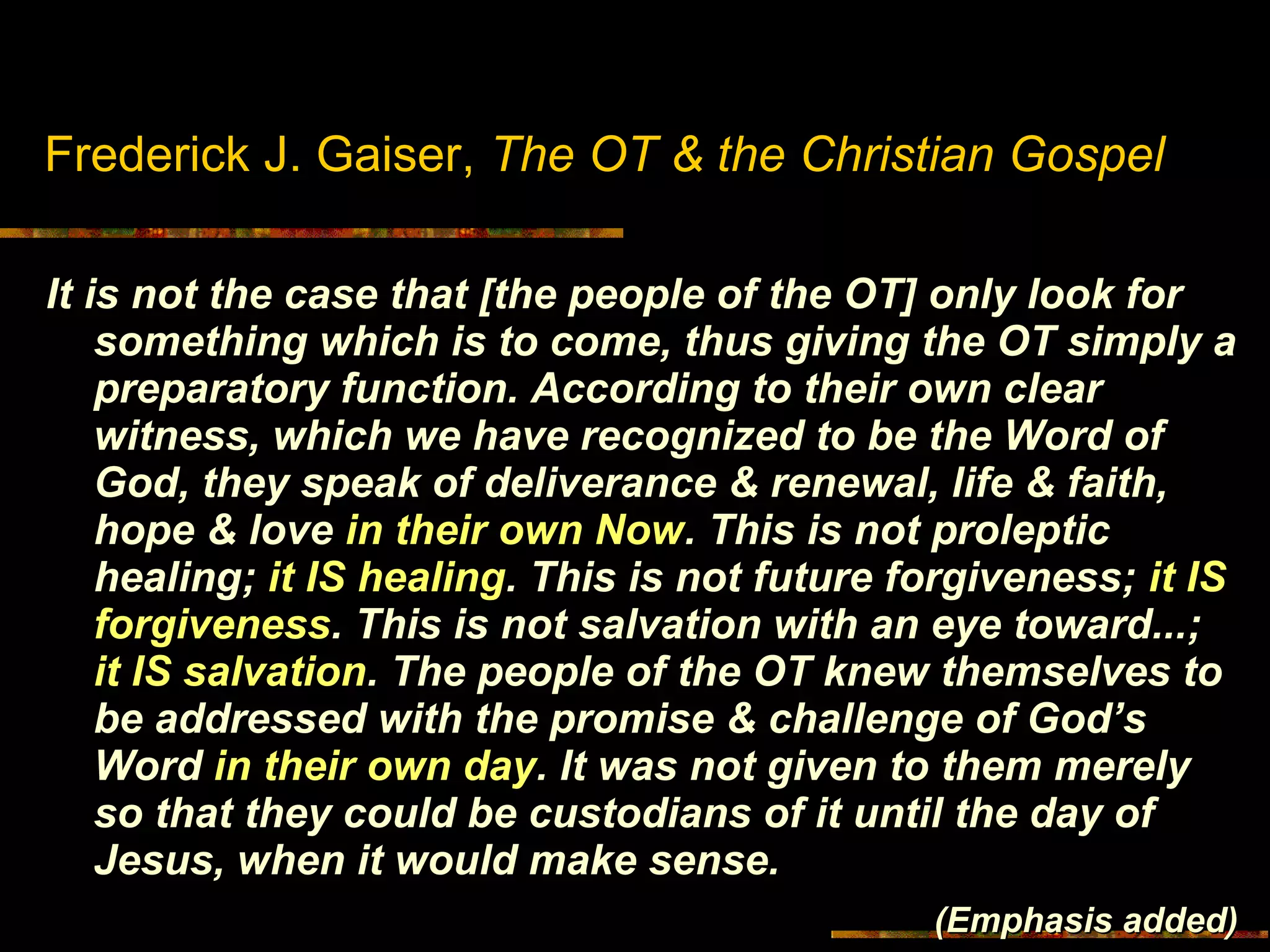 Som 01-04 centrality of christ in ot | PPT