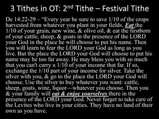 SOM-16 Hermeneutics of Money-Tithing | PPTX