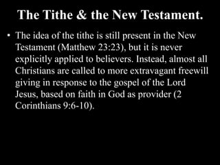 SOM-16 Hermeneutics of Money-Tithing | PPTX
