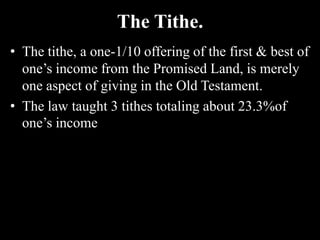 SOM-16 Hermeneutics of Money-Tithing | PPTX