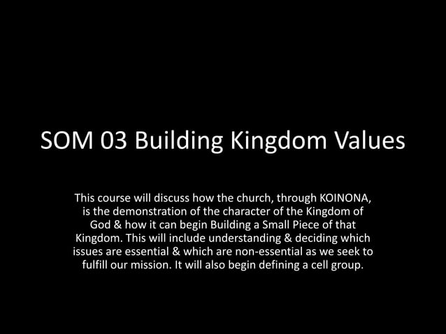 Som 104-01 essential vs non-essential | PPT