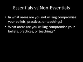 Som 104-01 essential vs non-essential | PPT