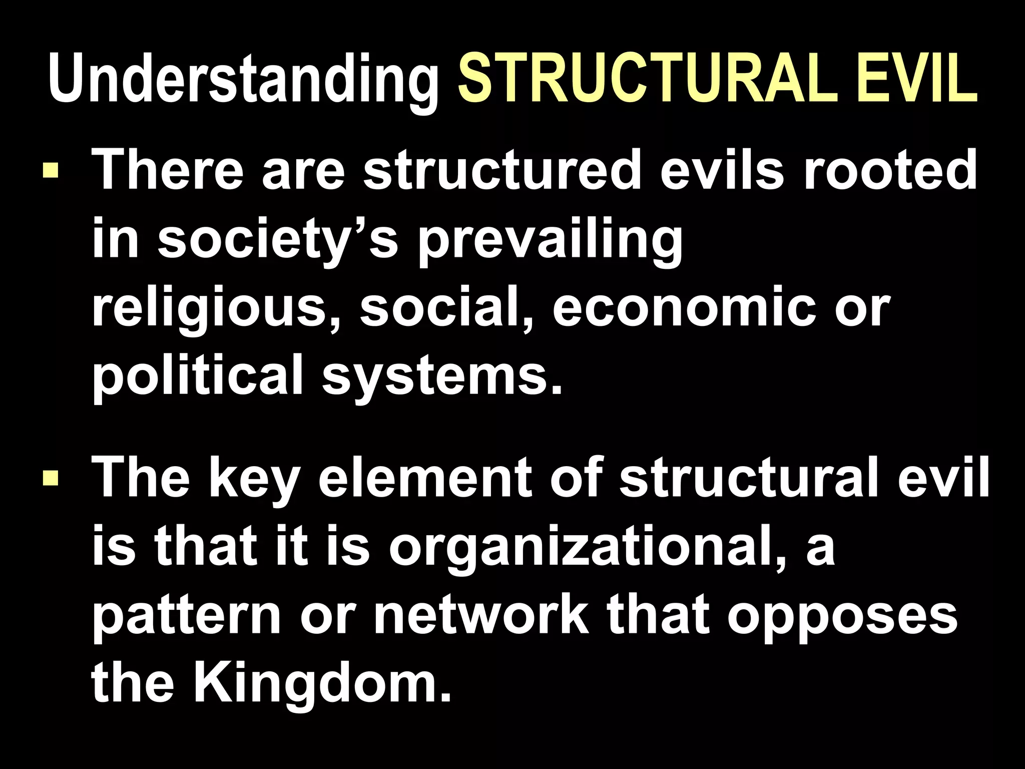 Som 109 structural evil | PPTX