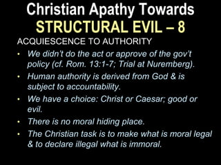 Som 109 structural evil | PPTX