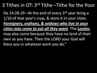 Som 110-02 theology of money-tithing | PPT | Free Download