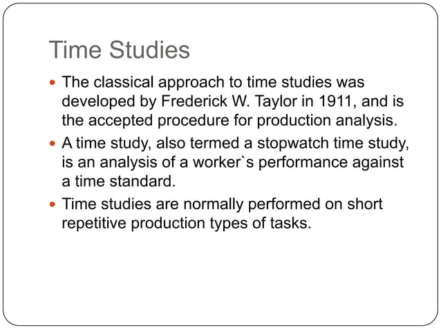cycle time, normal time and standard allowance | PPTX