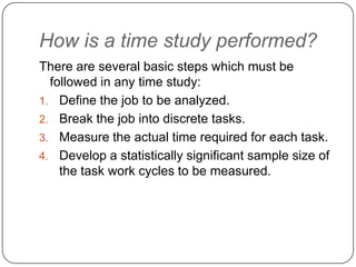 cycle time, normal time and standard allowance | PPTX