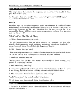 Som 153 understanding jesus -- john - workbook | PDF