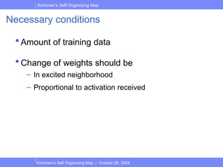 Self-Organizing Maps (SOMs) an unsupervised machine learning algorithm | PPT