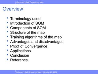 Self-Organizing Maps (SOMs) an unsupervised machine learning algorithm | PPT