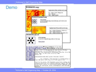 Self-Organizing Maps (SOMs) an unsupervised machine learning algorithm | PPT