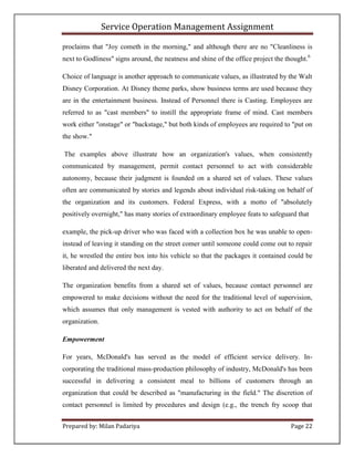 Service and Operation management | PDF