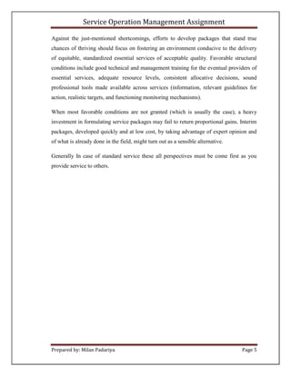 Service and Operation management | PDF