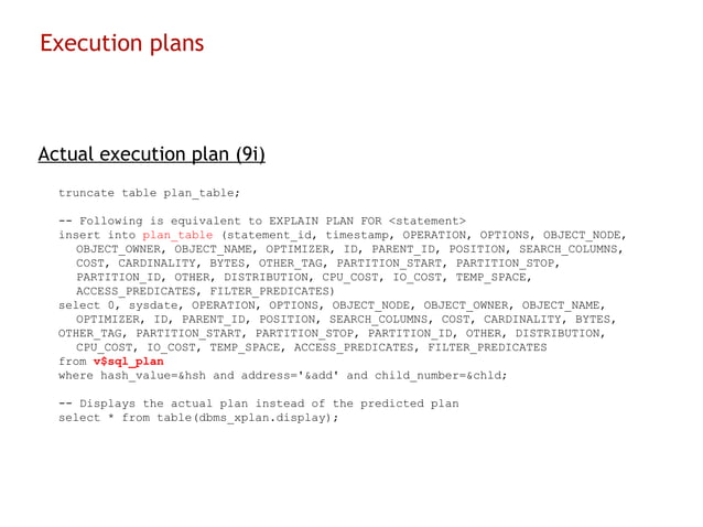 Sydney Oracle Meetup - execution plans | PPT