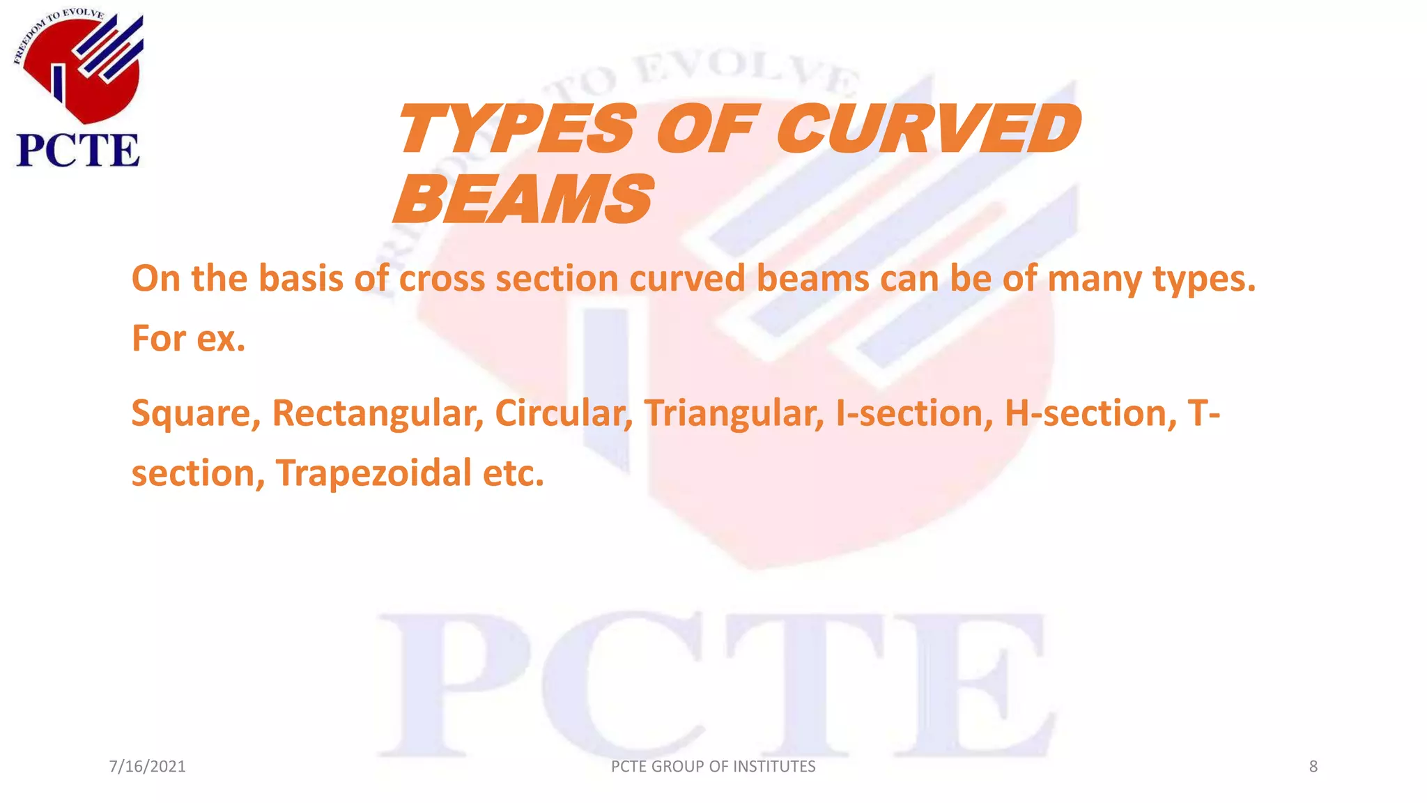 CURVED BEAMS/CRANE HOOK CURVED BARS SOM ppt by Sandeep Kumar | PPTX