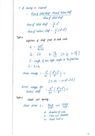 SOM STRENGTH OF MATERIALS LECTURE NOTES | PDF