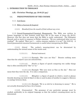 Som topc-01 intro & revelation workbook - introduction to theology | PDF