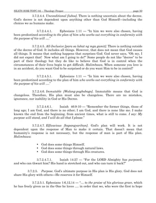 Som topc-02 - theology proper workbook | PDF