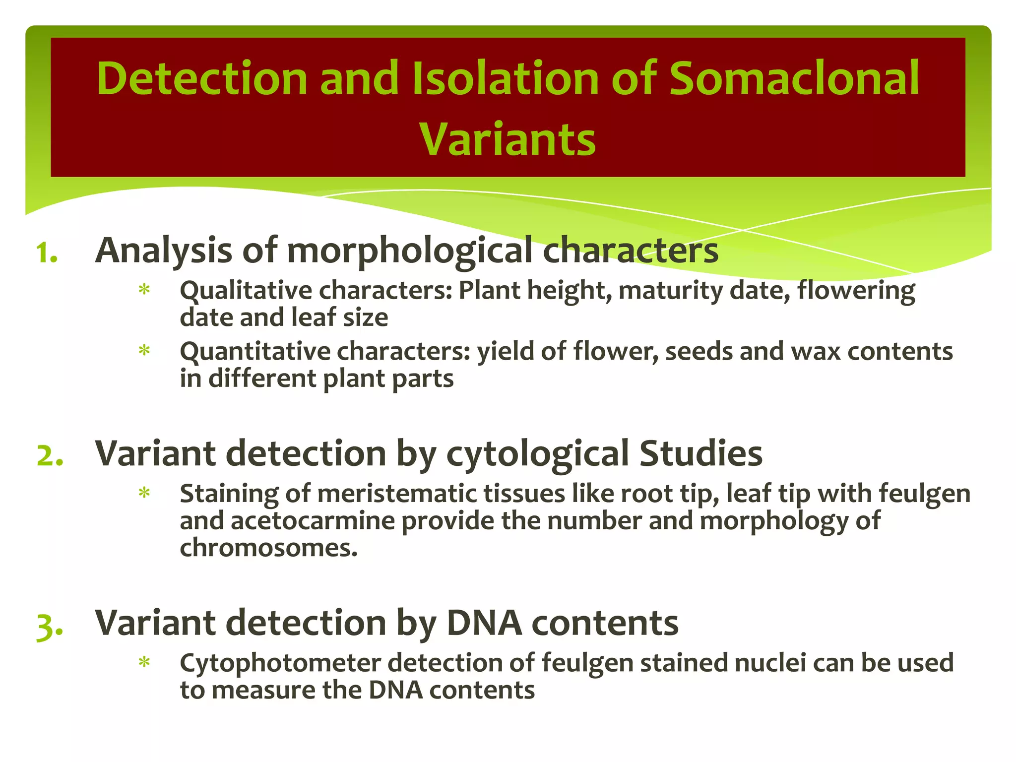 Somaclonal variation | PPTX