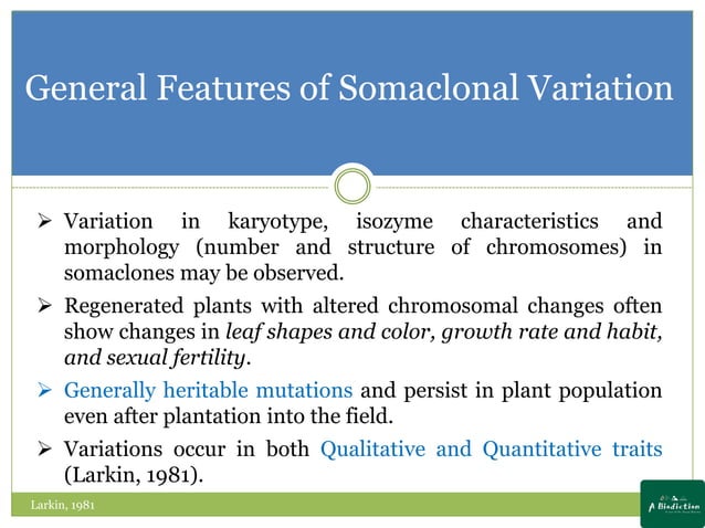 Somaclonal Variation and Its Crop Improvement | PDF | Biological Sciences | Science