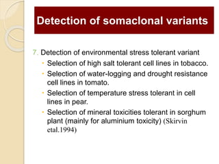 Somaclonal variation by anupama paul | PPTX | Biological Sciences | Science