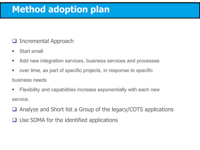 SOA Project Design - IBM SOMA | PPT