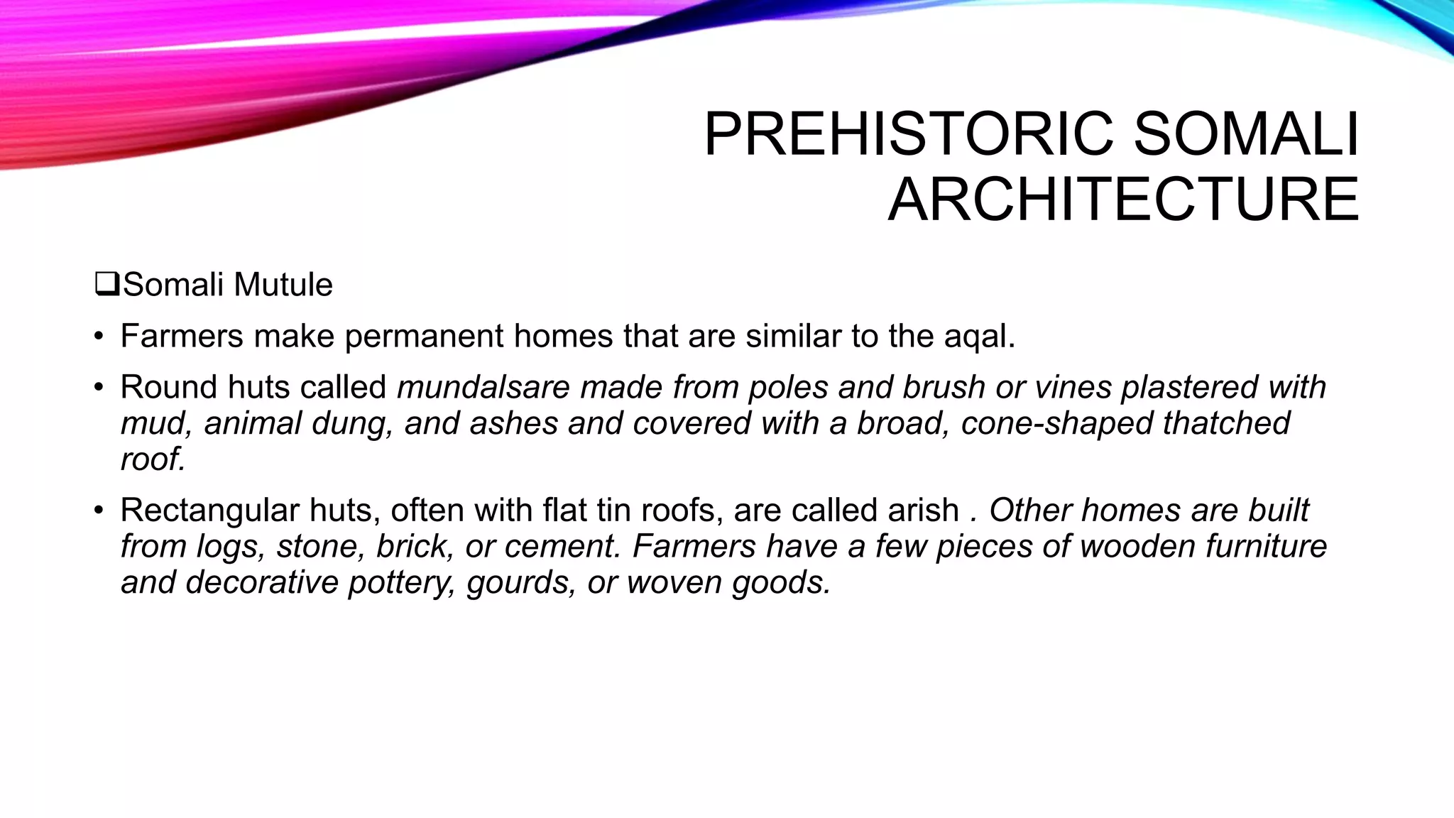 Somali Architecture | PPTX