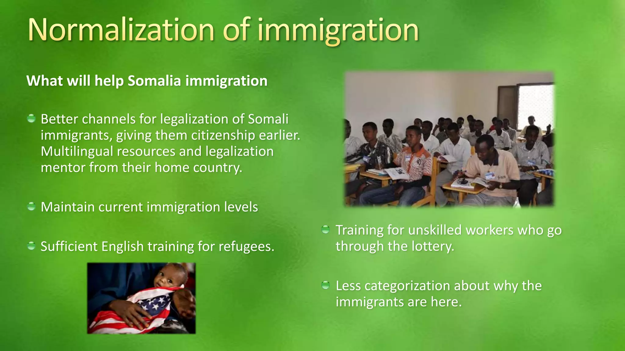 Somali immigration power point | PPTX