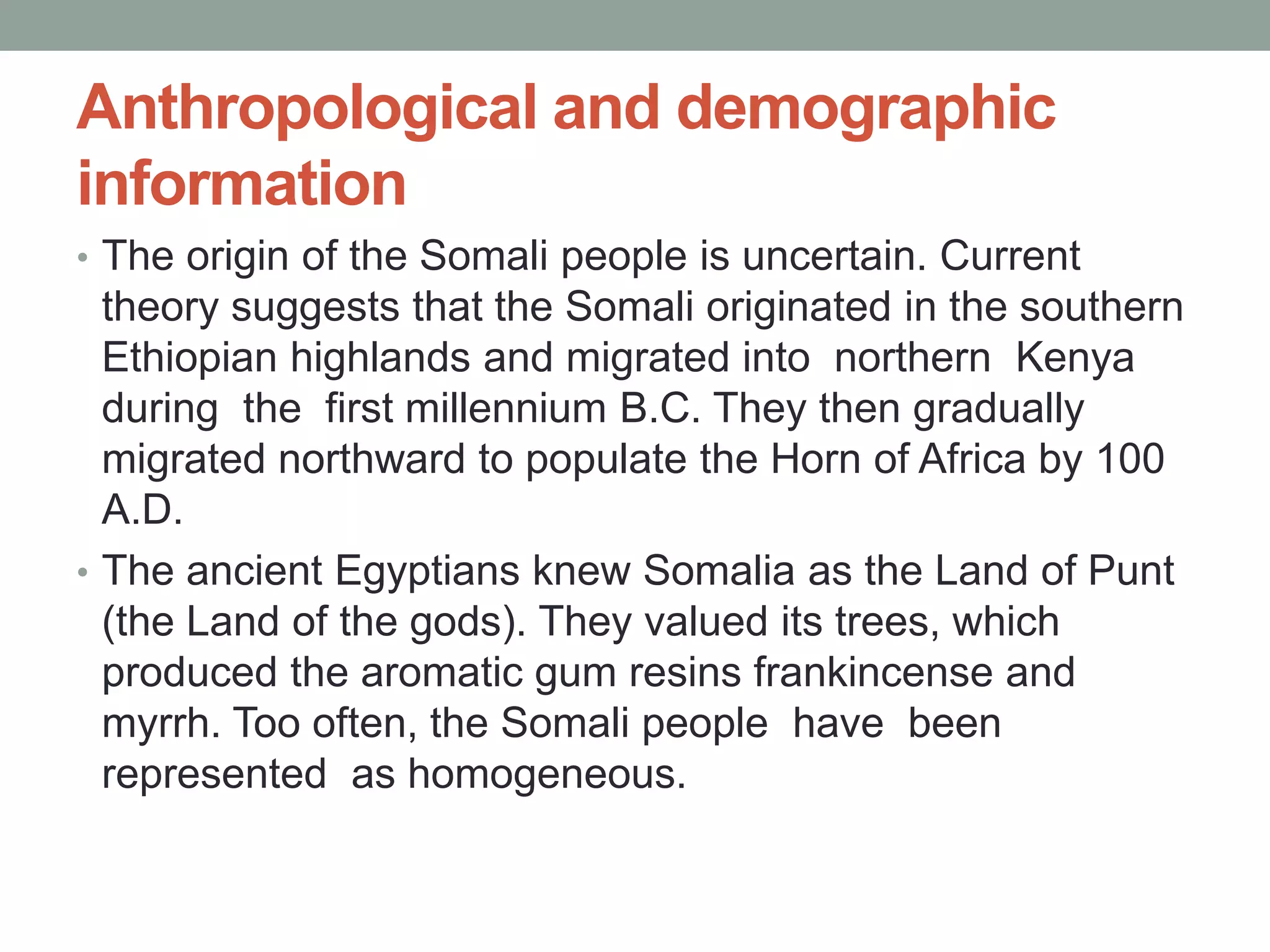 Somali people culture | PPTX