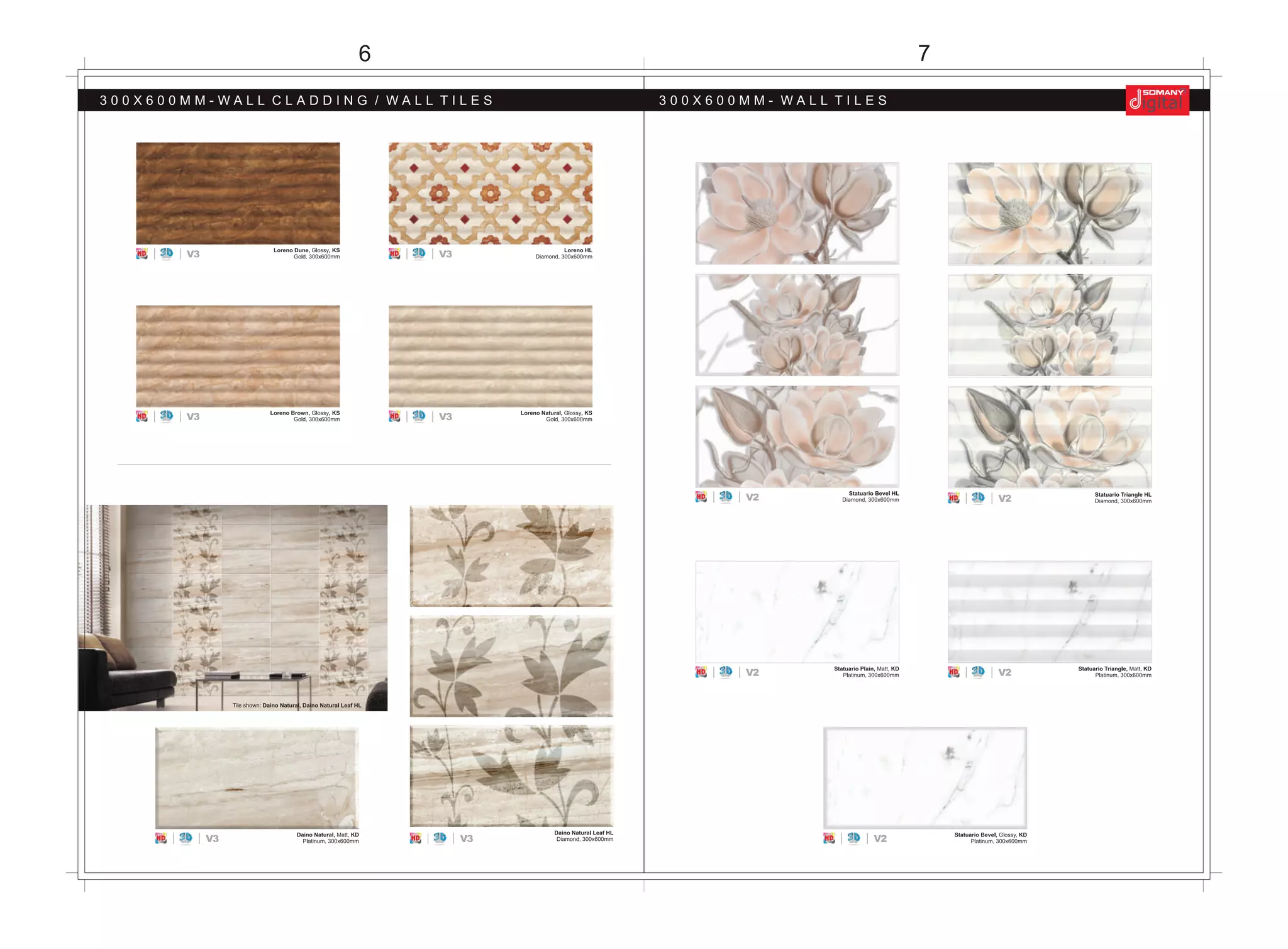 Somany catalogue of wall cladding | PDF | Civil Engineering Industry ...