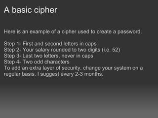 So Many Passwords So Little Mind | PPT
