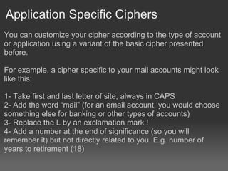 So Many Passwords So Little Mind | PPT
