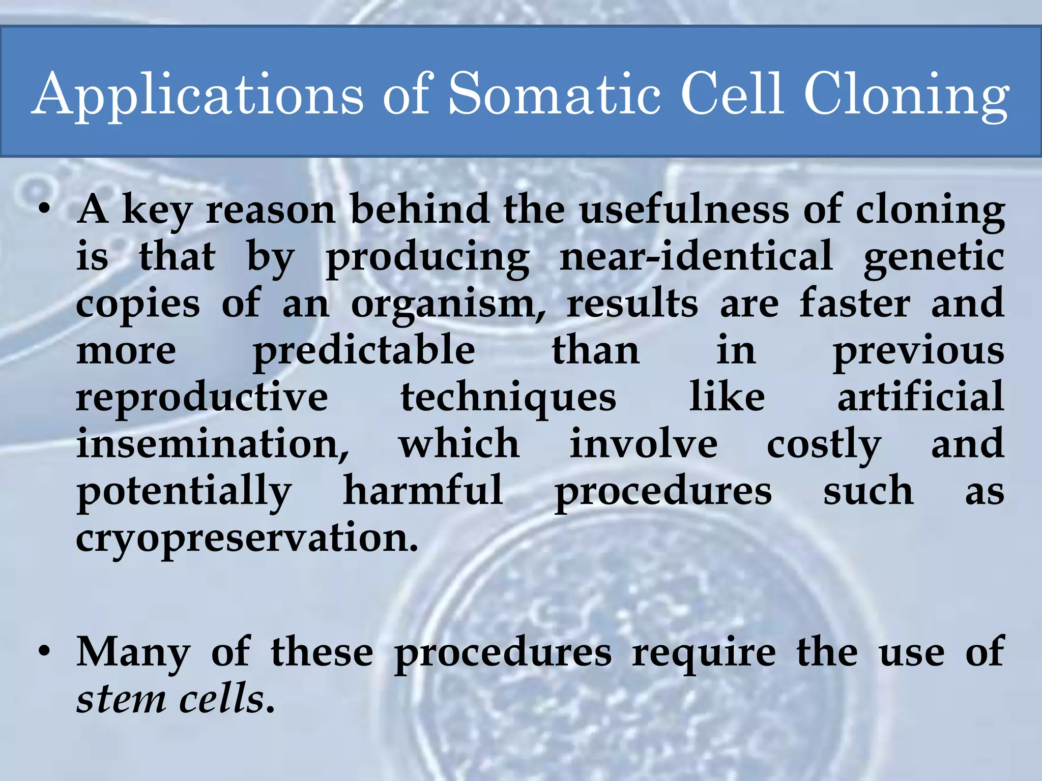 Somatic cell cloning | PPTX