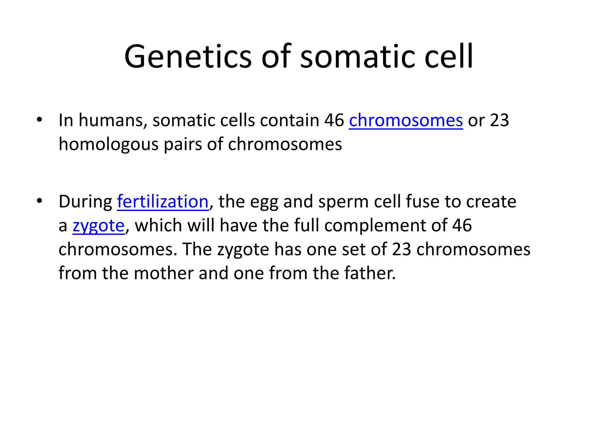 Somatic cell genetics | PPT