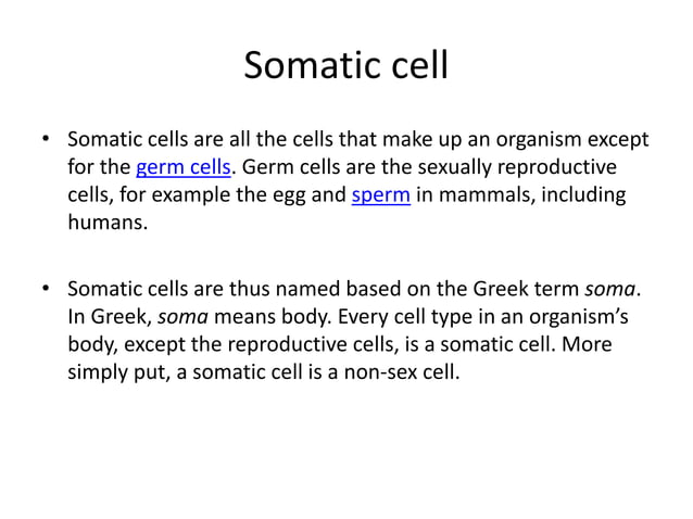 Somatic cell genetics | PPT | Blood Disorders | Diseases and Conditions