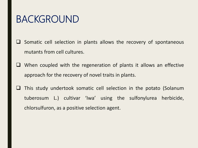Somatic cell genetics | PPTX | Eye and Vision Conditions | Diseases and ...