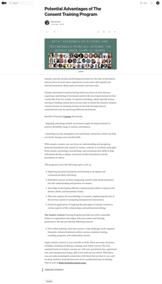 Somatic Consent Understanding Consent By Experts Pdf 