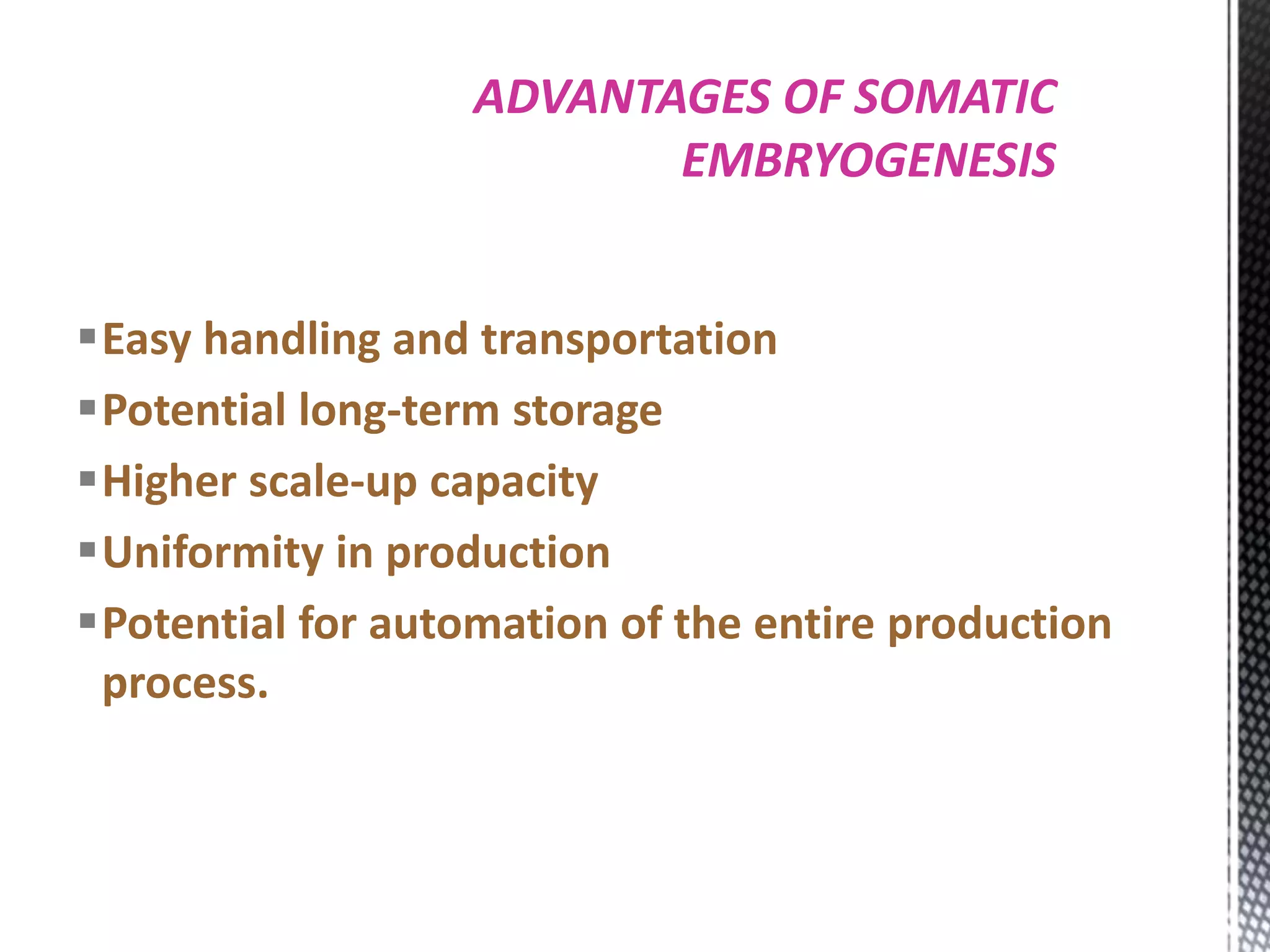 Somatic embryogenesis | PPTX