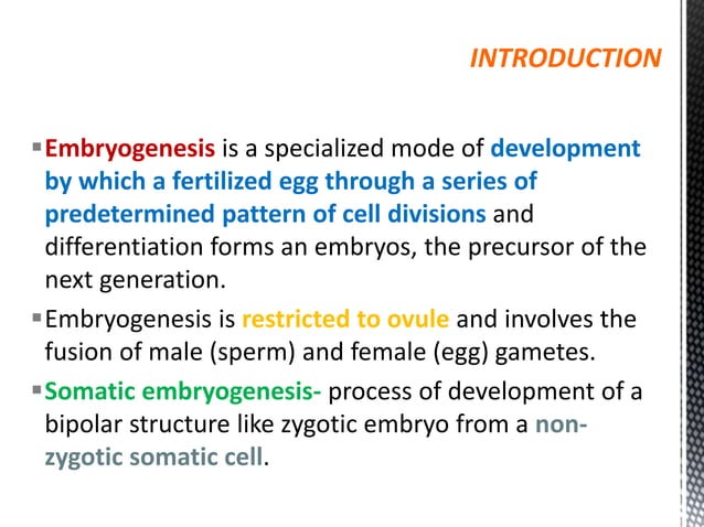 Somatic embryogenesis | PPTX