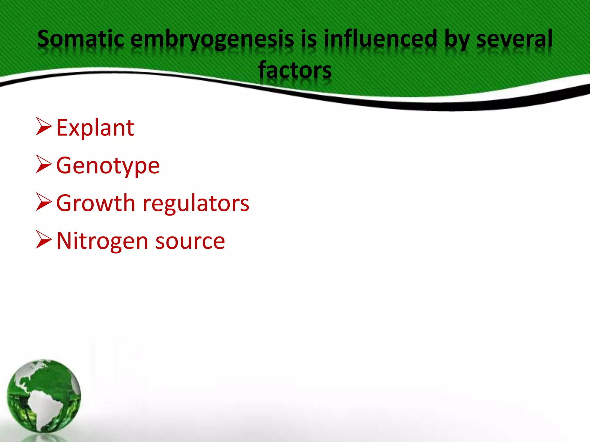 Somatic embryogenesis, in plant tissue culture 2 | PPTX