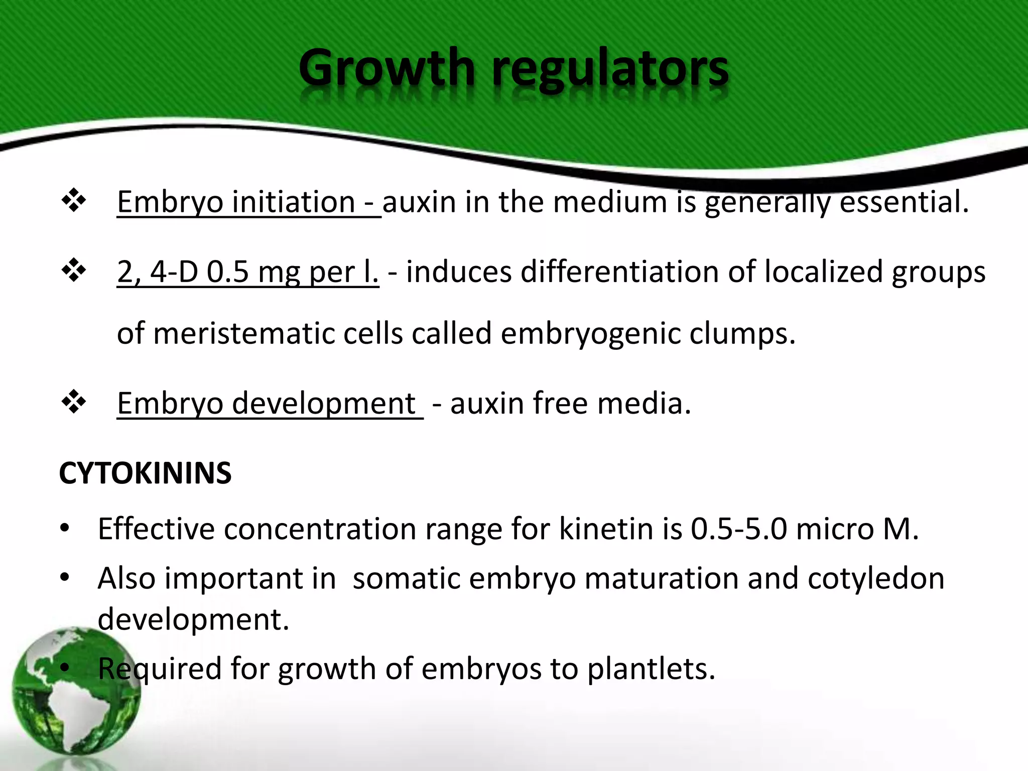 Somatic embryogenesis, in plant tissue culture 2 | PPTX