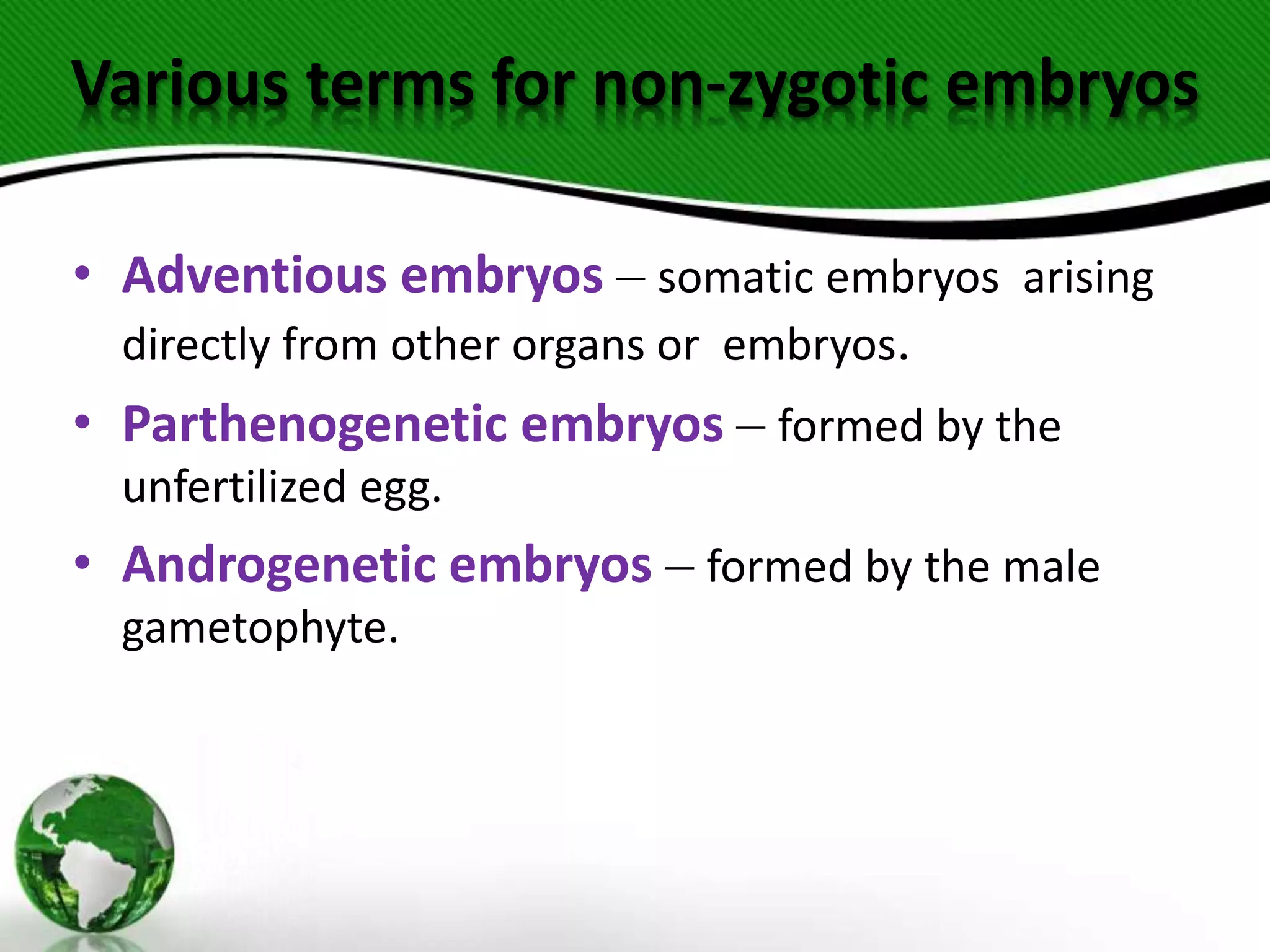 Somatic embryogenesis, in plant tissue culture 2 | PPTX