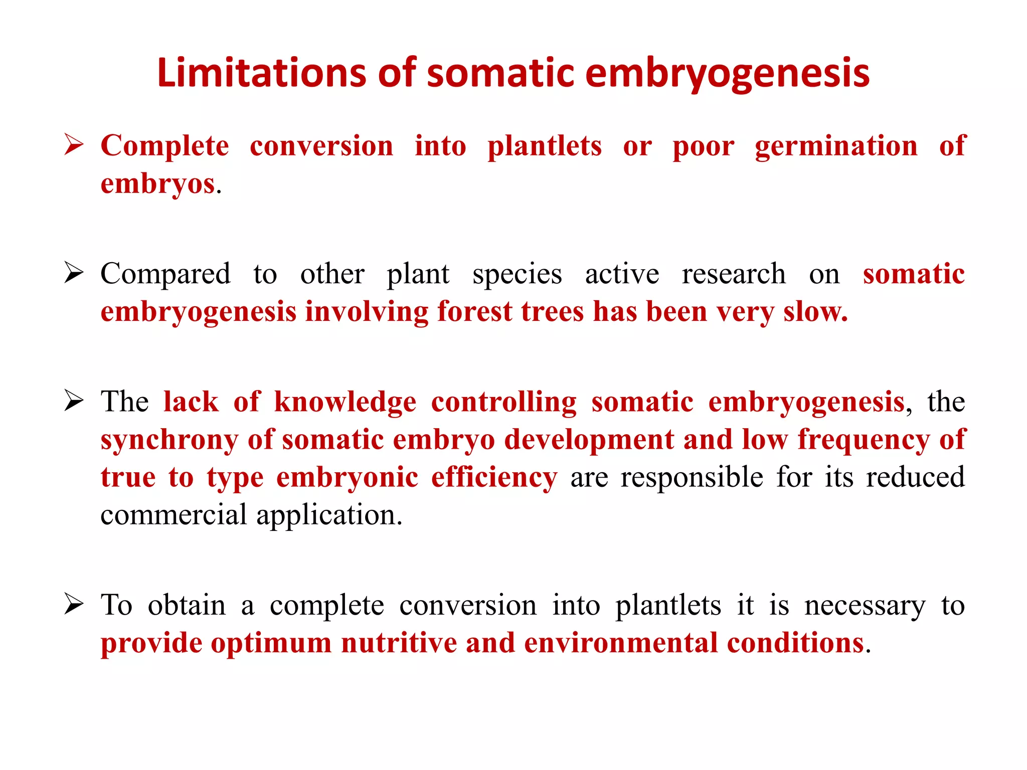 Somatic embryogenesis and artificial seed production | PPTX