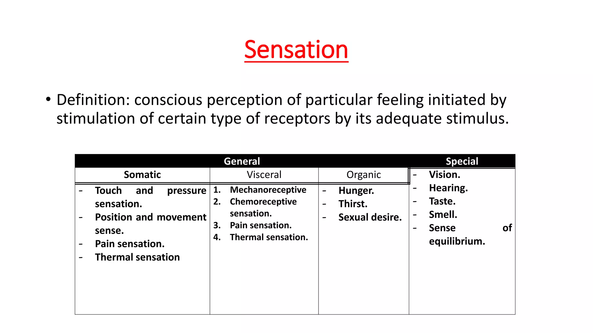 Somatic mechanoceptive sensation.hussein f. sakr | PPTX