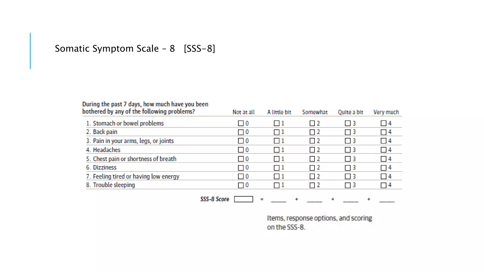 Somatic symptom and related disorder | PPTX